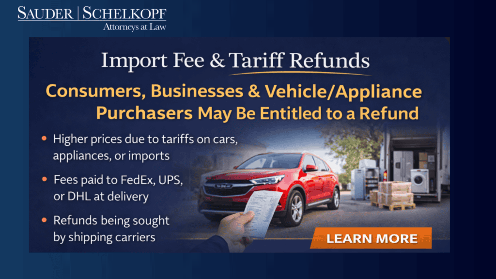 Import Fee & Tariff Refund Class Action Lawsuit Investigation | Sauder ...
